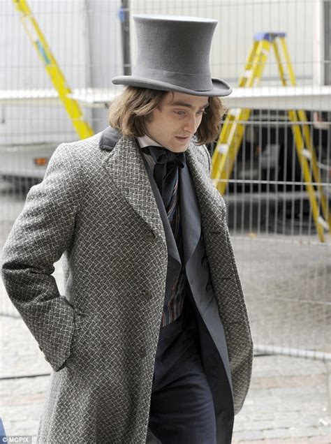 Daniel Radcliffe Resembles Willy Wonka As He Arrives On Frankenstein