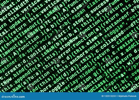 Computer Program Preview Programming Code Typing Stock Image Image Of Technology Html 132513233
