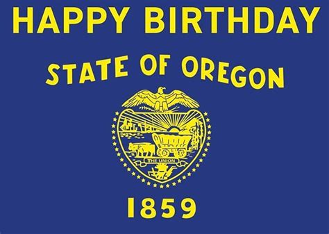 Happy Birthday Oregon State Flag Celebration