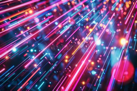Vibrant Abstract Light Trails Background Stock Illustration Illustration Of Pattern Rays