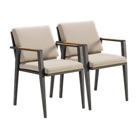 Higold Emoti Aluminum Outdoor Stackable Dining Armchair With Cushion