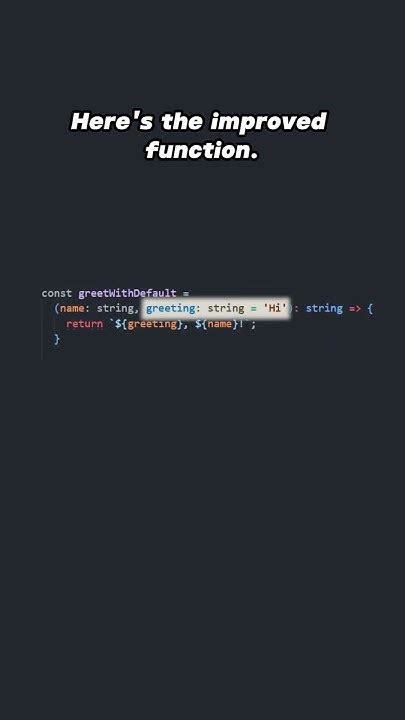 Typescript Default Arguments Coding Engineering Developer Programming Typescript Ts Youtube