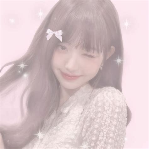 Cute Coquette Pink Wony Ive Pfp Wonyoungism Icons Pink Wonyoung Pink
