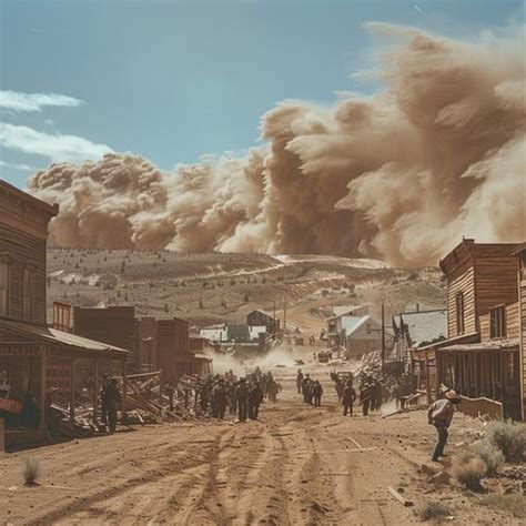 Free Western Town Chaos Image Download At Stockcake