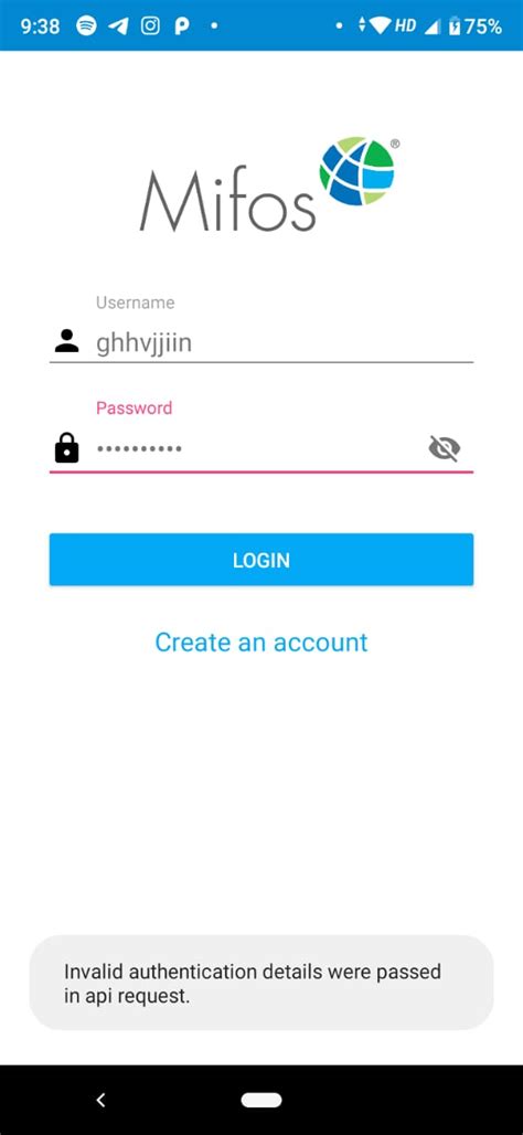 Replace Toasts With Snackbars On Login Issue OpenMF Mifos