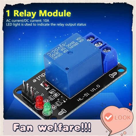 1 Way Relay Driver Module With Led Indicator Microcontroller Compatible Plc Mcu Control Board
