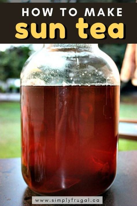 Sun Tea With Mint Sun Tea Recipes Sun Tea Tea Recipes