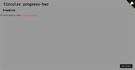Circular Progress Bar Codesandbox