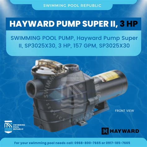 Swimming Pool Pump Hayward Pump Super Ii Sp3025x30 3 Hp 157 Gpm