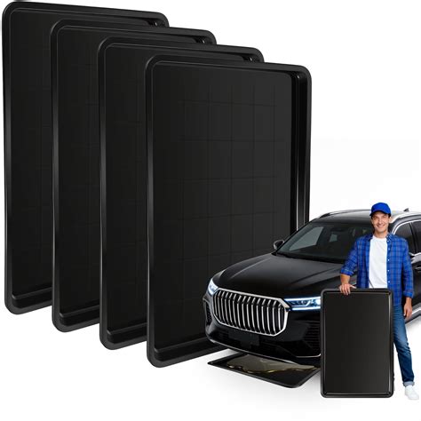 Lichengtai Extra Large Heavy Duty Plastic Oil Drip Pan 354x24 Black
