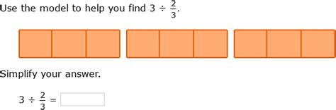 IXL Divide Whole Numbers And Fractions Using Models Th Grade Math