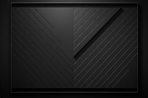 Modern Empty Dark Classical Pattern Rectangle Frame Wall Background Premium Ai Generated Image