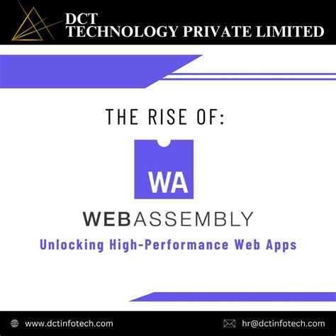 🚀 The Rise Of Webassembly Unlocking High Performance Web Apps Dct