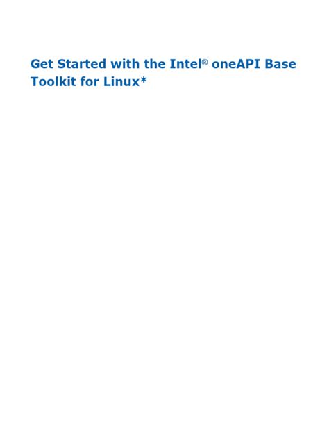 oneapi base toolkit get started guide linux 2023 0 766893 766894