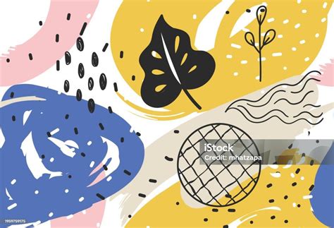 손으로 그린 추상 멤피스 원활한 배경 벡터 일러스트 레이 션 귀여운에 대한 스톡 벡터 아트 및 기타 이미지 귀여운 그래피티 그런지 이미지 기법 Istock