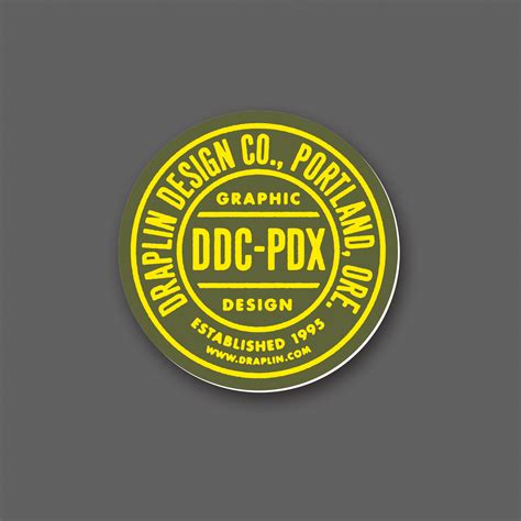 Ddc 005 “ddc Pdx Olive” Decal — Draplin Design Co North America