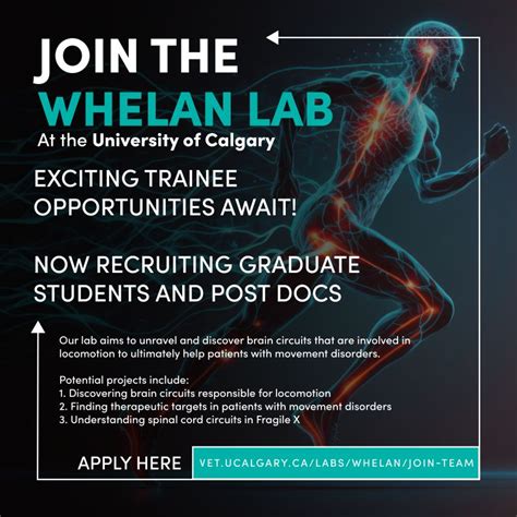 Patrick Whelan On Linkedin Join The Whelan Lab At The University Of Calgary Where Exciting