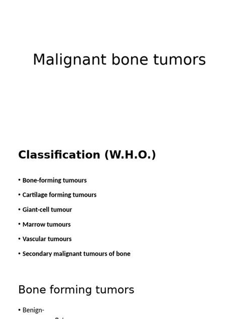 Malignant Bone Tumors 2 Pdf Metastasis Sarcoma