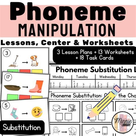 Phoneme Substitution Manipulation Lessons Center Activities Phonemic
