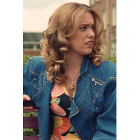 Sex Education Aimee Gibbs Aimee Lou Wood Blue Denim Jacket