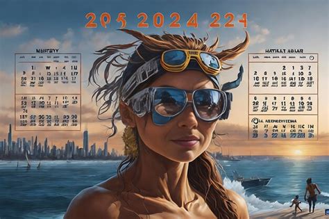 Premium Ai Image 2024 Calendar Ai Generated