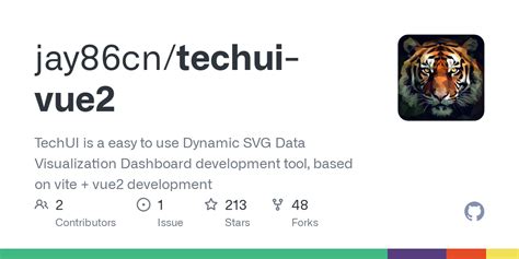 github jay86cn techui vue2 techui is a easy to use dynamic svg data