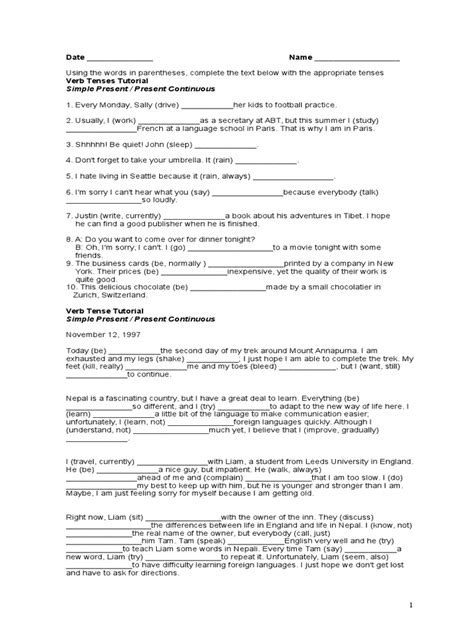 A Comprehensive Analysis Of Verb Tense Usage And Mastery In English