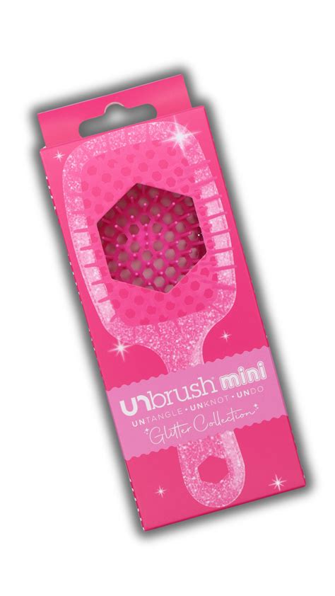 Unbrush® Mini Detangling Brush Glitter Collection