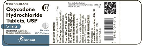 Oxycodone Fda Prescribing Information Side Effects And Uses