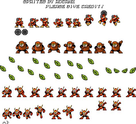 Mega Man 2 Updated Wood Man Metal Man Quick Man By Rocan2 On Deviantart
