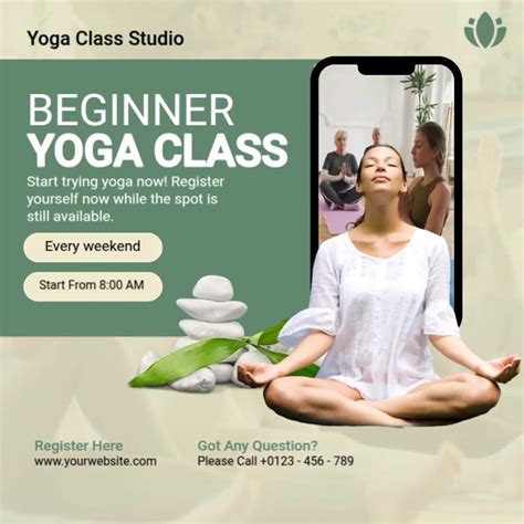 Yoga Class Ads Template Postermywall