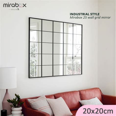 Promo Cermin Kaca Industrial Tempel Dinding Set Home Decor Aesthetic