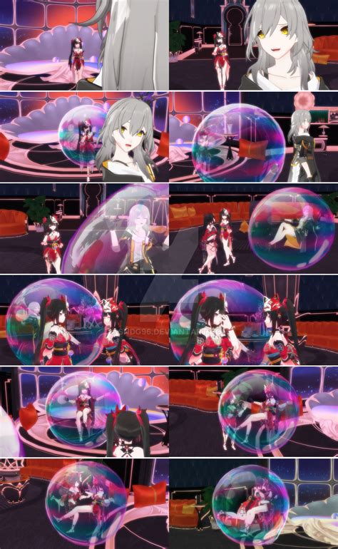 Mmd Hanabi Bubble Trapped Comic By Sndg96 On Deviantart