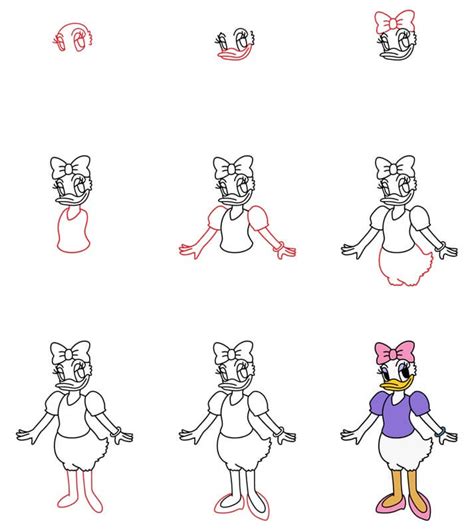 10 Easy And Cute Daisy Duck Drawing Ideas Drawing Photos