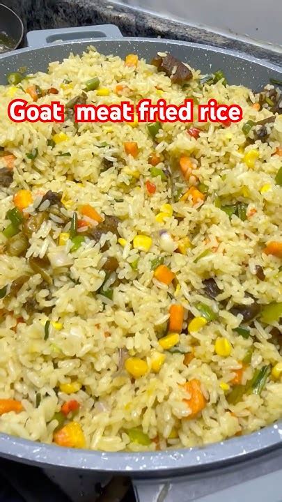 How To Cook Goat Meat Fried Rice Step By Step Friedrice Shorts Foryou Food Chefovo Recipe