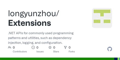 Github Longyunzhouextensions Net Apis For Commonly Used Programming Patterns And Utilities