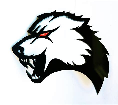 2x Hellwolf Wolf Redeye Badge Logo Emblem For Car Auto Fender Trunk