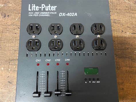Lite Puter Dx 402a ステージ調光器 舞台照明 スタジオ Sr9レコーディング、pa機器｜売買されたオークション情報