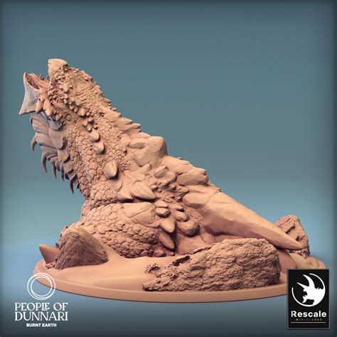 Dunnari Sand Wyvern Jump Rescale Miniatures Rpg Boardgames