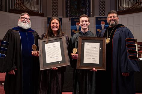 Chilcote And Driskill Named Algernon Sydney Sullivan Award Recipients