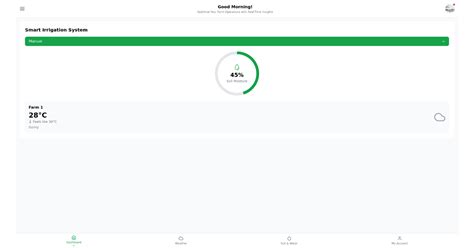 Design A Modern Smart Irrigation System Ui With React And Tailwind