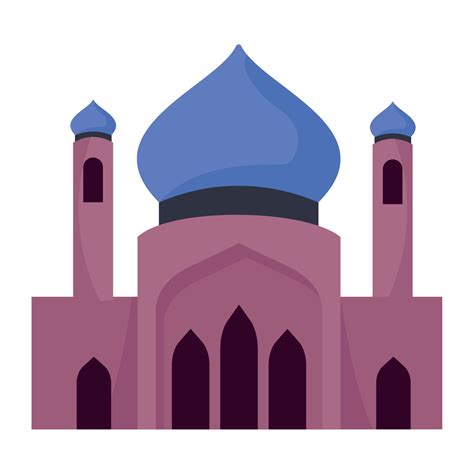 Purple Mosque Facade 10429203 Vector Art At Vecteezy