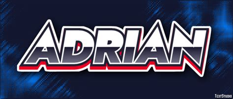 Adrian Text Effect And Logo Design Name