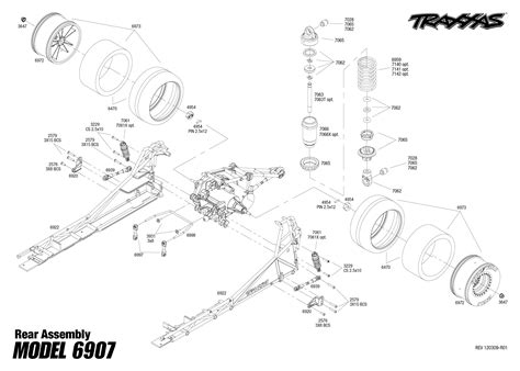 Exploded View Traxxas Funny Car 18 Rear Part Astra