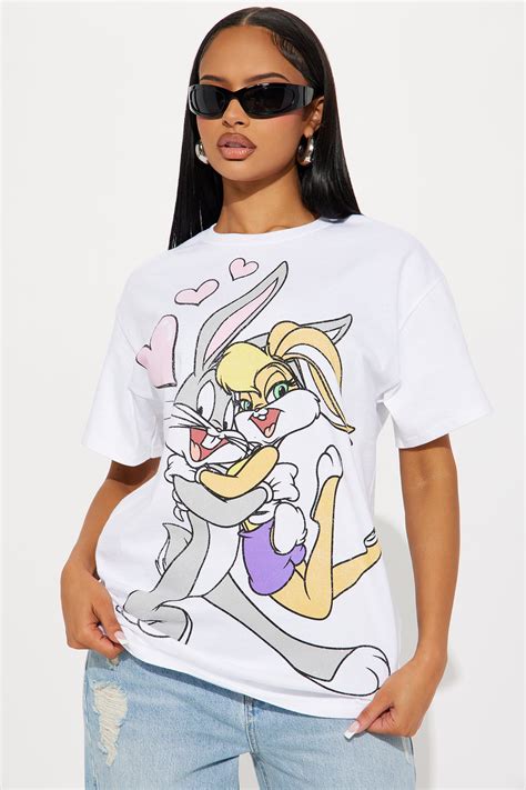 Bugs Bunny And Lola Love Tee White Fashion Nova