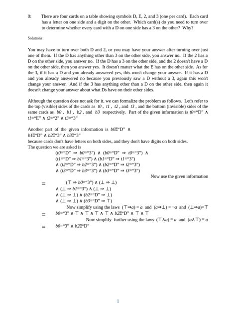 Exercises Pdf Logic