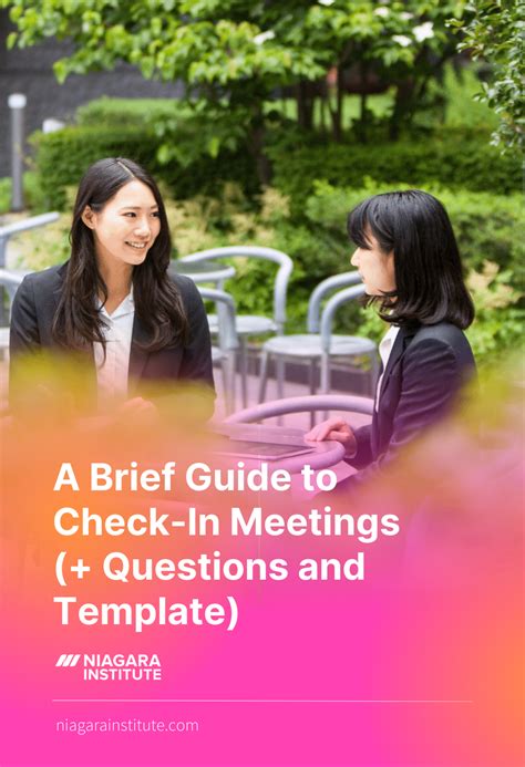 A Brief Guide To Check In Meetings Questions And Template