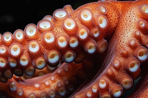 Octopus Tentacles Close Up Premium Ai Generated Image