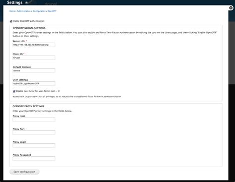 OpenOTP Authentication Drupal Org