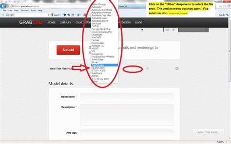 How Do I Upload A File Or Model Grabcad Tutorials